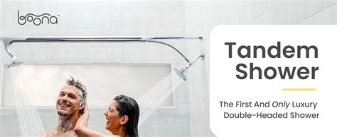 Boona Original Tandem Shower As Seen On Shark Tank Dual Shower Head For Couples Max Water
