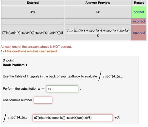 Solved At Least One Of The Answers Above Is NOT Correct 1 Chegg Com