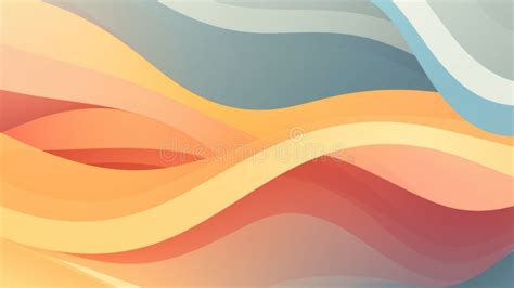 An Abstract Colorful Wave Pattern With Smooth Wavy Line Digital Art