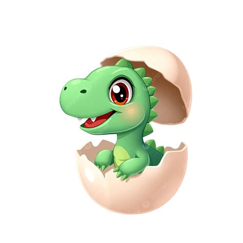 Plantilla De Huevo De Dinosaurio De Dibujos Animados
