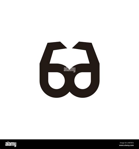 Female Eyeglass Simple Geometric Doodle Logo Vector Stock Vector Image