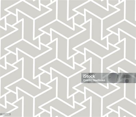 회색 배경에 흰색 라인 텍스처와 추상 간단한 기하학적 벡터 원활한 패턴입니다 밝은 회색 현대 벽지 밝은 타일 배경 흑백 그래픽