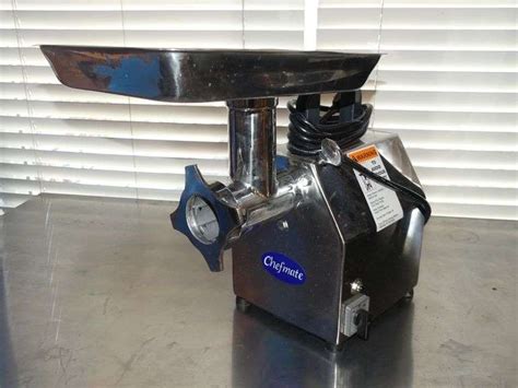Chefmate Cc12 Meat Chopper Grinder With Attachments Roller Auctions