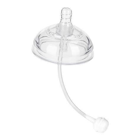Soft Silicone Pacifier With Straw Insert Real Feeling And Wide