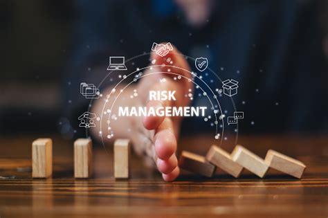 Potongan Risiko Dengan Tangan Konsep Manajemen Risiko Perusahaan