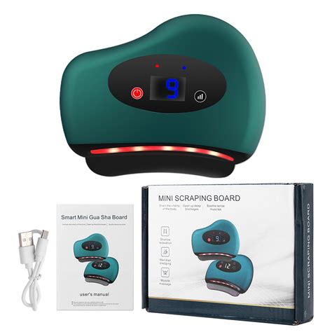 Facial Massage Tools Electric Gua Sha Scraping Board Colorful Light