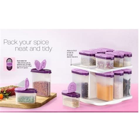 Tupperware Modular Spice Set Savers Small 110ml And Large 250ml Lazada