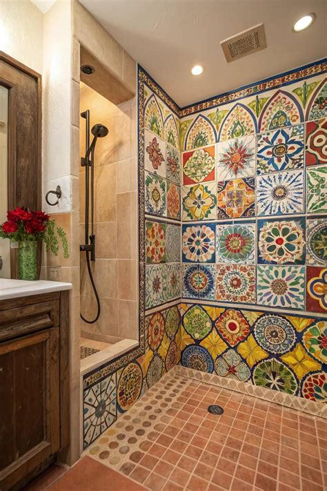 Creative Ideas For A Mexican Inspired Bathroom Makeover Light And Layer