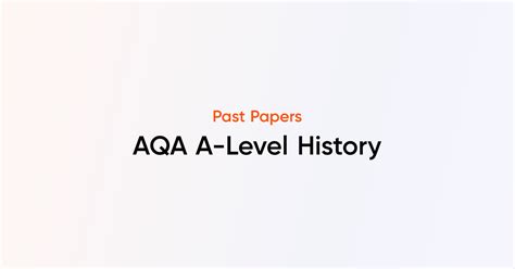 Aqa A Level History Past Papers Tutorchase