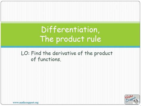 Maths Ibaa 5062 Differentiation The Product Rule