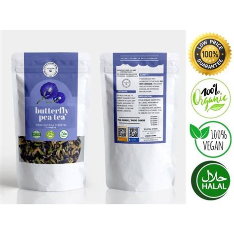 Js Essentials Butterfly Pea Tea Dried Clitoria Ternatea Flowers Lazada Ph