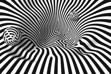 원과 함께 물결 모양의 검은 선 배경 프리미엄 사진