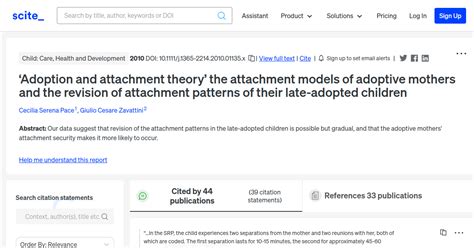 ‘adoption And Attachment Theory The Attachment Models Of Adoptive