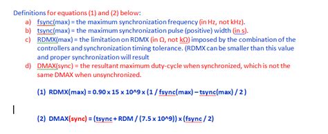 ucc28070 concept of external synchronization signal and maximum duty