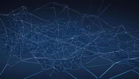 intricate network of connected nodes representing futuristic data