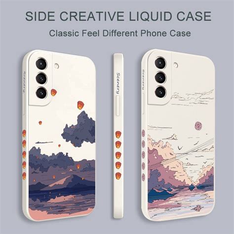 Phone Case For Samsung Galaxy S21 S20 Fe Ultra Plus Anime Scenery