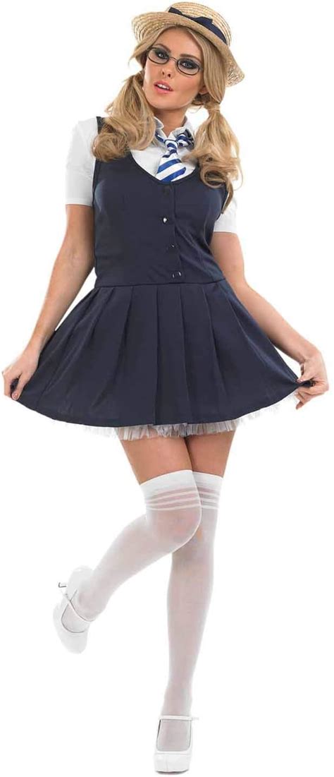 Fun Shack School Girl Costume For Women Classic Schoolgirl Uniform