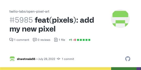 feat pixels add my new pixel by shwetmala55 · pull request 5985