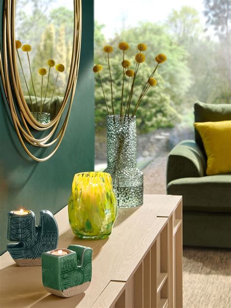 Buy Green Textured Glass Medium Vase From Next Israel