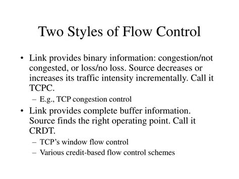 Ppt Flow Control And Reliability Control In Webtp Powerpoint