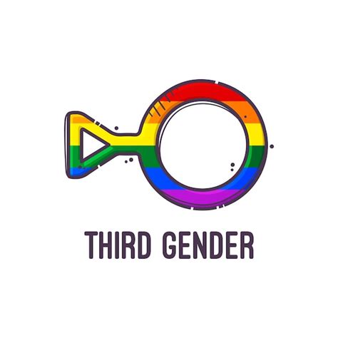 Gender Symbol Third Gender Signs Of Sexual Orientation Vector Premium