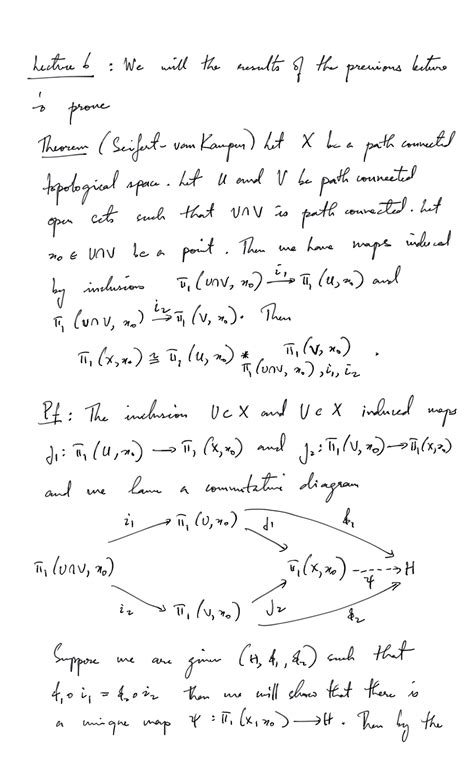 Lecture 6 Algebraic Topology Studocu