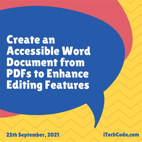 Create An Accessible Word Document From Pdfs To Enhance Editing Features