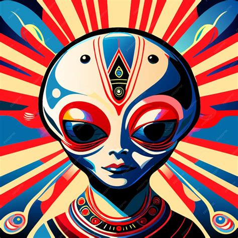 Premium Vector Lsd Alien Vector Illustration