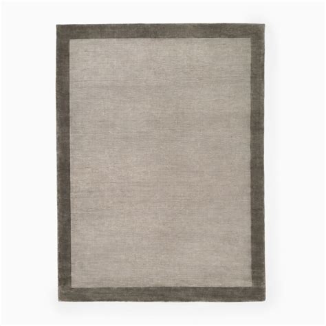 Tencel™ Frame Rug Sustainable Luxury Home Decor West Elm Uk