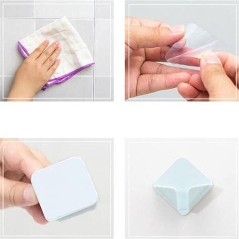 콘센트 홀더 낱개 벽체 소켓 접착식 전원플러그 걸이 유니어스코리아