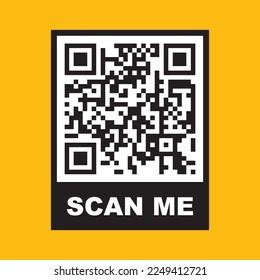 Scan Me Icon Qr Code Qr Stock Vector Royalty Free 2249412721 Shutterstock