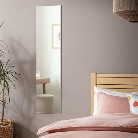Habitat Full Length Rectangular Frameless Mirror 29x120cm By Habitat
