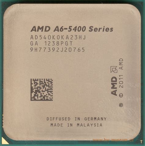 AMD A6-5400K - Hardware museum