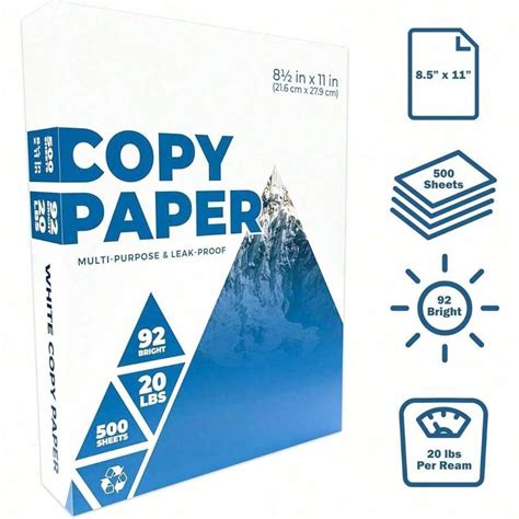 copy paper printer paper 20lb multipurpose printer paper 8 5 x 11