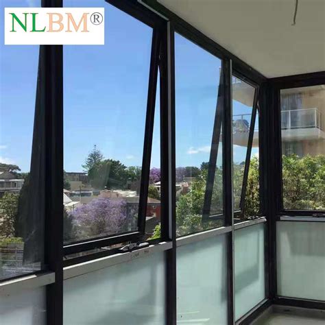 Commercial Aluminum Window Frames Dual Frame Color Aluminum Glass Crank Out Casement Swing