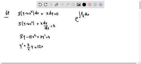 Solved Solve The First Order Differential Equation By Any Appropriate