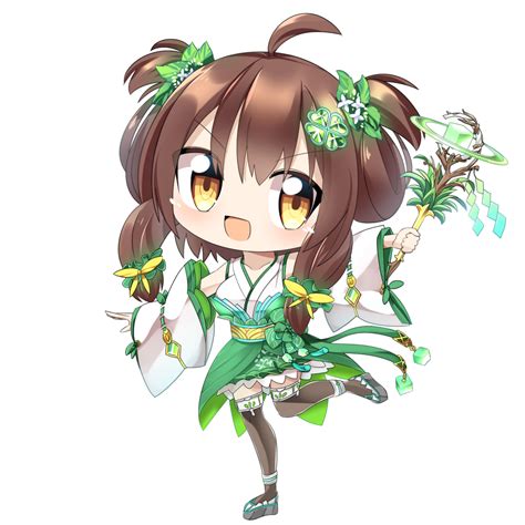 Safebooru 1girl Ahoge Bow Breasts Brown Hair Brown Thighhighs