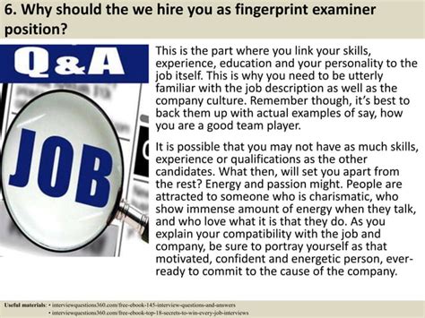 Top 10 Fingerprint Examiner Interview Questions And Answers Pptx