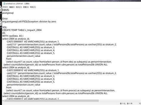 There Is A Problem In Running Achilles Implementers Ohdsi Forums