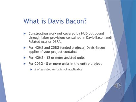 Ppt Labor Standards Davis Bacon For Contractors Powerpoint
