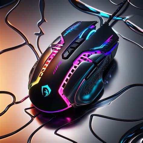 Highprecision Rgb Gaming Mouse With Ergonomic Design Premium Ai Generated Image