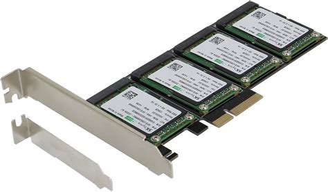 Sedna Pcie 4x Quad Msata Ssd Raid Controller Card Raid 0110