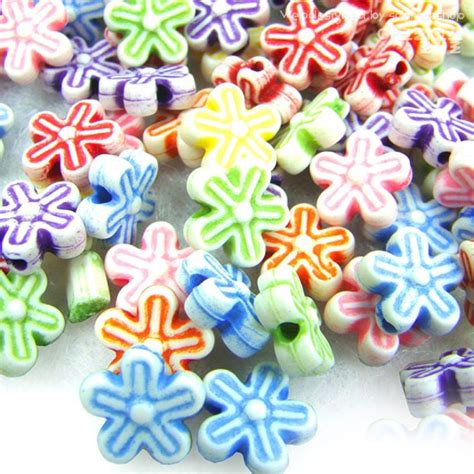 아크릴구슬 워싱플라워 10mm모양구슬솔로몬샵구슬실꿰기구슬장식구슬팔찌만들기목걸이 홈플러스 택배배송