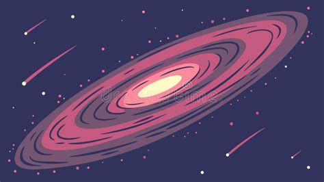 Spiral Galaxy In Deep Space Cosmic Nebula Universe Design Vector Design Generative Ai Stock