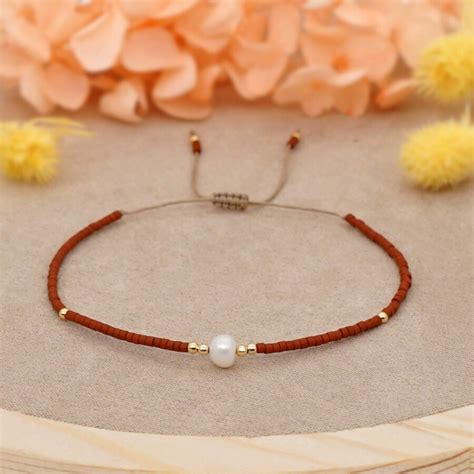1pc Tiny Bracelets Beads Simple String Glass Beaded Braclets Beach