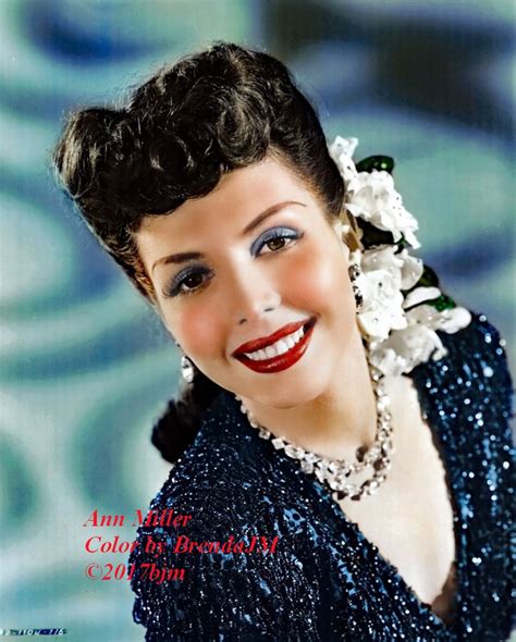 Ann Miller Color By Brendajm ©2017bjm Ann Miller Black And White