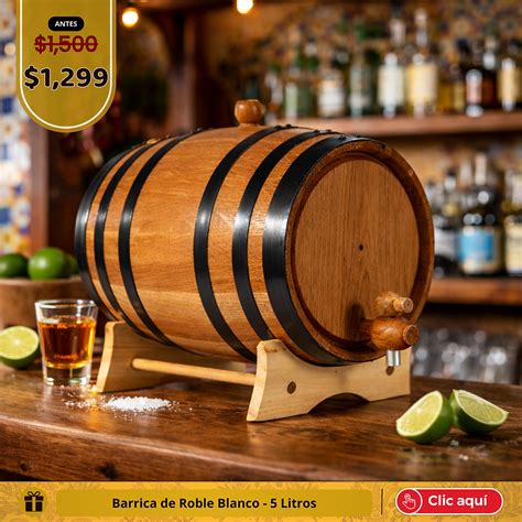 Barrica De Roble 5 Litros Rex Monterrey