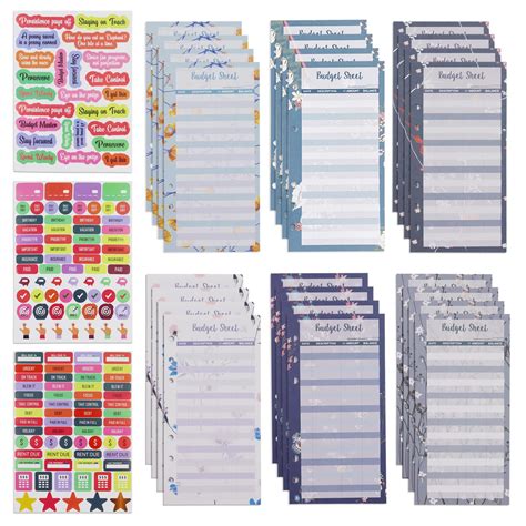 Buy 24pcs A6 Budget Binder Refill Insert Sheet Expense Tracker Budget