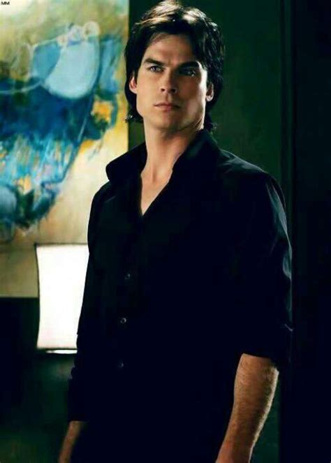 Like His Black Shirts Damian Vampire Diaries Damon Salvatore Happy