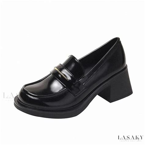 Lasaky Classic Retro High Heel Loafer Shoes For Women High Heel